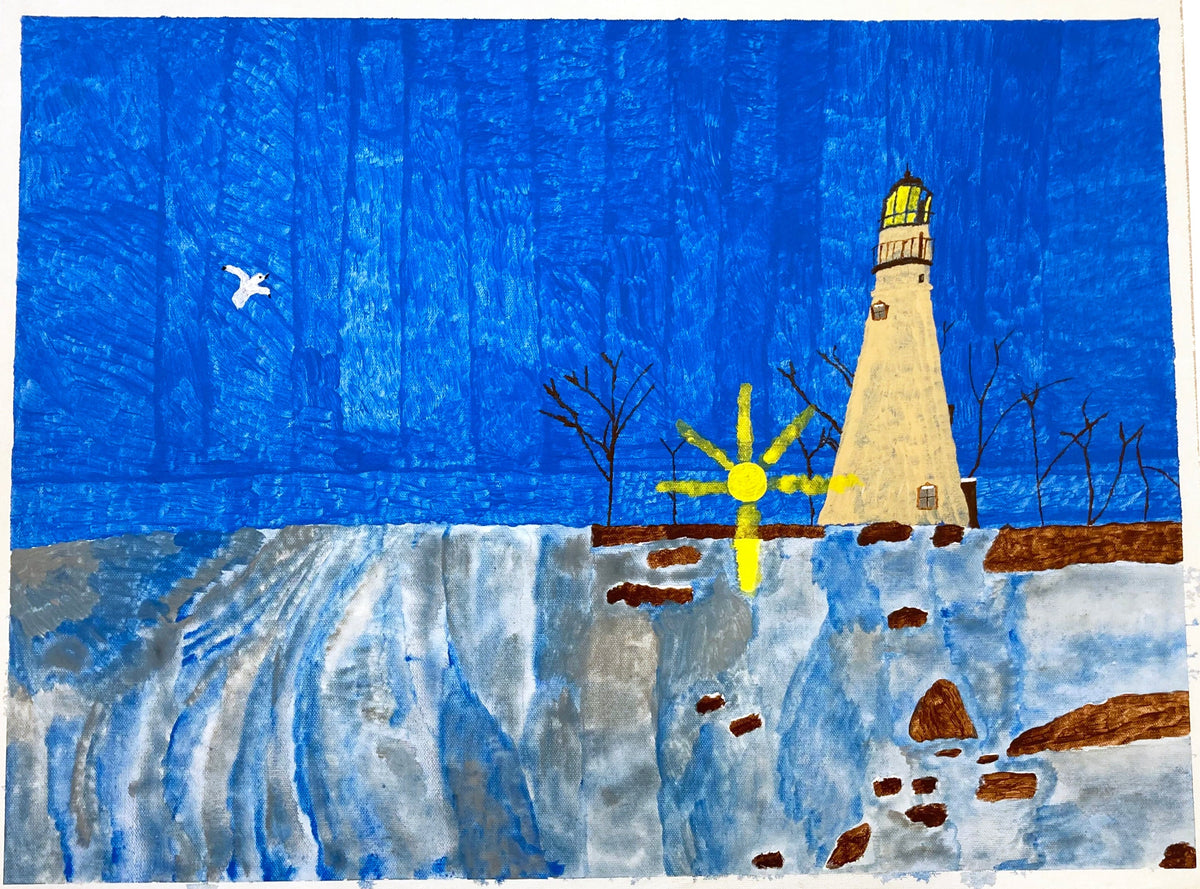 Carl Clark, Untitled (Lighthouse) – Interact Gallery